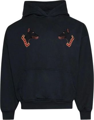 Rhude Herren, Sweatshirts & Hoodies, Schwarzk, LGröße