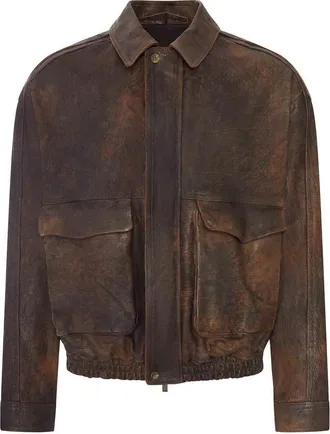 Salvatore Santoro Bomber - Marron