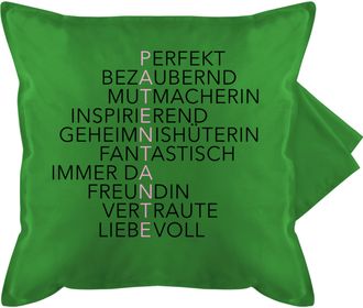 Shirtracer Kissenbezug - Kissen Taufpatin - Patentante Eigenschaften I Geschenke Patentante Geschenk Patin Geschenk Weihnachten I Patin Akrostichon - 50 x 50 cm 