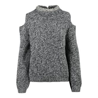 Circus Hotel Pullover mit Applikationen - - Knitwear - Damen - Grau - M