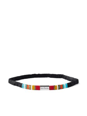 Paul Smith Perlenarmband mit Logo-Detail - Schwarz