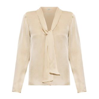 Balmain Seidenoberteil - - Blouses & Shirts - Damen - Beige - 2XS
