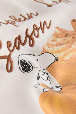 Next Sweater Lizenziertes Sweatshirt, Pumpkin Latte Snoopy (1-tlg)