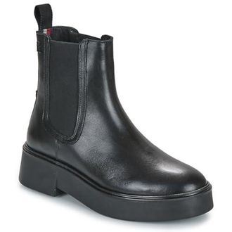 Tommy Hilfiger Bottines Chelsea en cuir - Noir Tommy Hilfiger