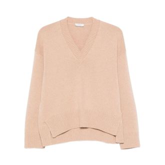 PESERICO Femme, Pulls, Beige, Taille: 36 FR Pull col en V