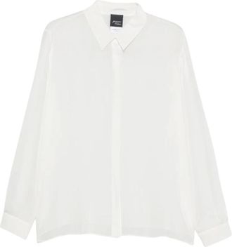 Marina Rinaldi Femme, Blouses et Chemises, Blanc, Taille: 48 FR Chemises