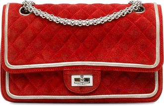 Chanel Hobo Bags - Medium Suede Re-issue 2.55 Double Flap - Gr. unisize - in Rot - f&uuml;r Damen