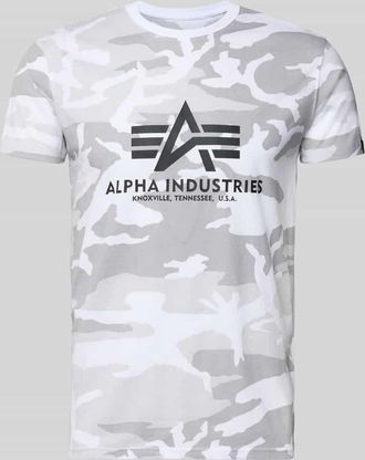 Alpha Industries T-Shirt mit Label-Print