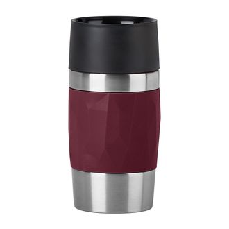 Emsa N21609 Travel Mug Compact Thermo-/Isolierbecher aus Edelstahl | 0,3 Liter | 3h hei&szlig; | 6h kalt | BPA-Frei | 100% dicht | auslaufsicher | sp&uuml;lmaschineng