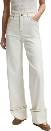 Lee Femme, Jeans, Beige, Taille: W26 Stella Wide Leg Selvedge Denim Jean