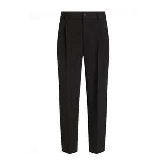 Dolce & Gabbana Homme, Pantalons, Noir, Taille: L Pantalon en coton d&eacute;contract&eacute;