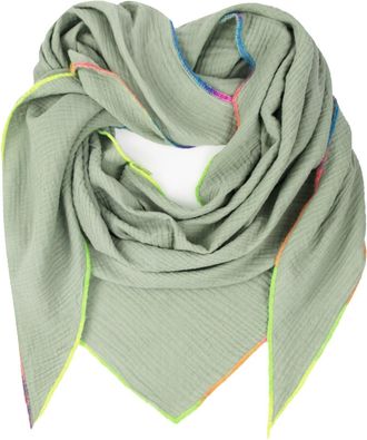 Glamexx24 XXL Schal f&uuml;r Damen oder Herren. Baumwollschal mit Farbverlauf an der Naht. Winterschal. Sehr warm und weich auf der Haut Made Italy