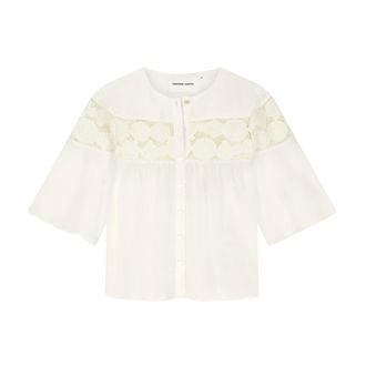 Fab By Fabienne Chapot Fabienne Chapot - Kristel Top - Femme - Blouses et Chemises - Beige - Taille: 38 FR