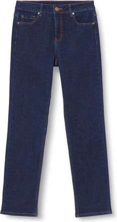 Kaffe Womens Jeans Cropped Length Straight Legs Slim Fit Midrise Waist