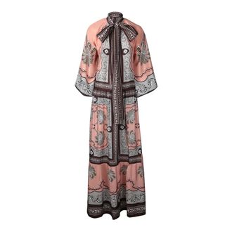 La DoubleJ Femme, Robes, Multicolore, Taille: 40 FR Robe Rose en Soie &Eacute;l&eacute;gante Femmes
