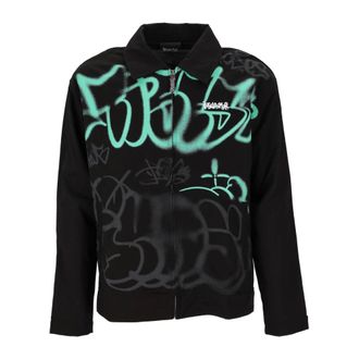 Disclaimer Schwarze Gabardine Jacke - - Jackets - Herren - Schwarzk - L