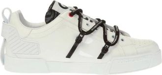 Dolce & Gabbana Homme, Chaussures, Blanc, Taille: 39 1/2 EU Portofino Baskets