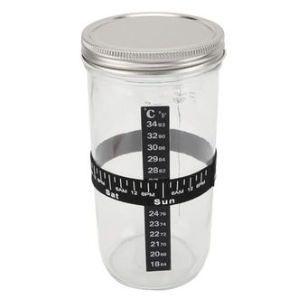 CHICIRIS Aumotop Kit de D&eacute;marrage pour Pain au Levain Pot en Verre Efficace Fournitures Id&eacute;ales pour la Fabrication du Pain la Cuisine &agrave; Domicile 34 Oz avec Ba