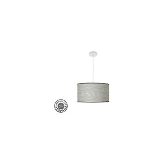 Fabrilamp Fabrilamp - Suspension Fashion 2xe27 blanc/gris regx40x40cm avec diffuseur