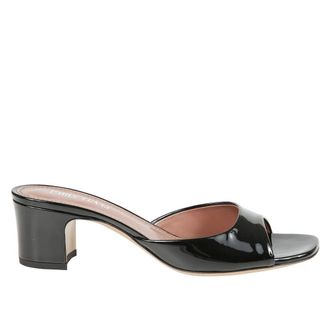 PARIS TEXAS Sandalen - Patent Open-Toe Sandals - Gr. 37,5 (EU) - in Grau - f&uuml;r Damen