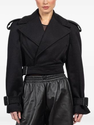 Wardrobe.NYC black cropped jacket - Schwarz