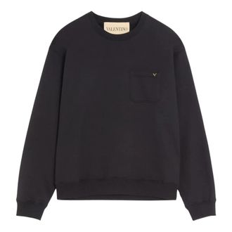 Valentino VGold Baumwoll-Sweatshirt - - Sweatshirts & Hoodies - Herren - Schwarzk - XL
