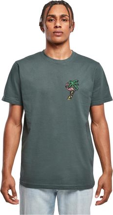 Mister Tee Mens MT550-Flamingo Round Neck T-Shirt, Bottlegreen, XL