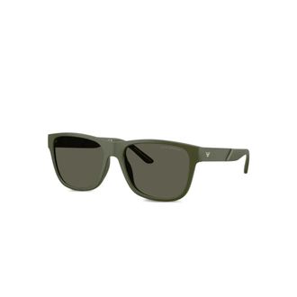 Emporio Armani Eckige Sonnenbrille - - Accessories - Herren - Gr&uuml;n - 56 MM