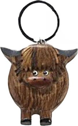 Generic Porte-cl&eacute;s vache - Accessoires en forme de vache avec des d&eacute;tails exquis, porte-cl&eacute;s Highland Cow | Accessoires artistiques pour f&ecirc;tes de No&euml;l, amis, 