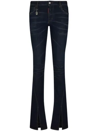 Dsquared2 jean &eacute;vas&eacute; &agrave; breloque Icon - Bleu