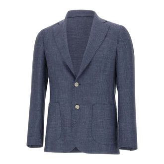 Barba Homme, Vestes, Bleu, Taille: XL Easy J Mono Blazer