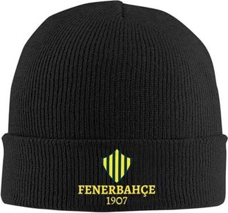 Generic Chapeau Homme, Rayures Jaunes &agrave; lint&eacute;rieur de lembl&egrave;me de Bouclier Sombre Bonnet tricot&eacute; Unisex Femme Bonnet Pull Hiver Chaud Chaud Cadeau de No&euml;l