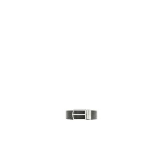 Emporio Armani Leather Reversible Belt - - Accessories - Herren - Schwarzk - ONE SIZE