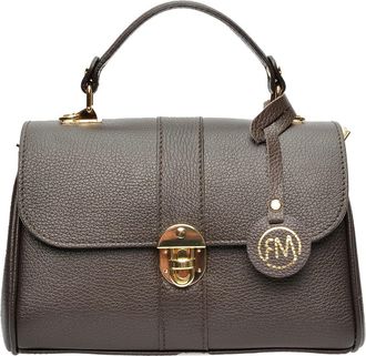 Roberta M Kastanienbraun Rindsledertasche