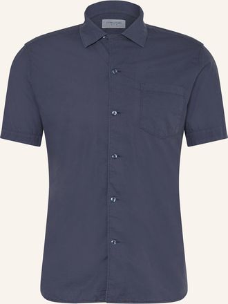 Tintoria Mattei Tintoria Mattei Kurzarm-Hemd Regular Fit blau