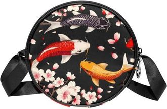 Generic Petit sac &agrave; bandouli&egrave;re Circle pour femme, petit sac &agrave; bandouli&egrave;re avec fermeture &eacute;clair, bretelles r&eacute;glables, sac &agrave; main rond d&eacute;contract&eacute; pour femmes