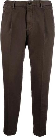 Incotex Homme, Pantalons, Brun, Taille: S Chino pliss&eacute; fusel&eacute;