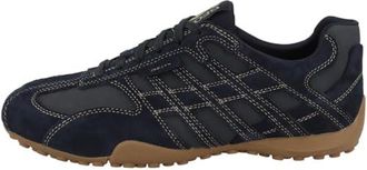 Geox Baskets basses U Snake Original pour homme, bleu foncé, 42 EU