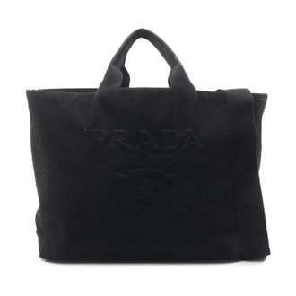 Prada Pre-owned Vintage Canvas Tote Bag - - Pre-owned - Damen - Schwarzk - ONE SIZE