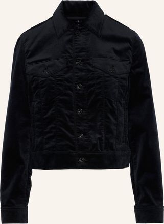 7 For All Mankind Denim Adi Trucker Jacket Fit schwarz