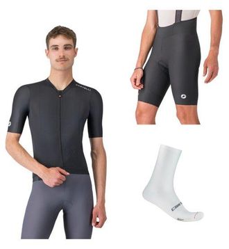 Castelli Espresso 2 Jersey/Bib und Socken - Fahrradkomplet - Herren