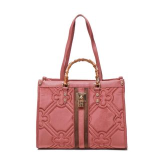 V&deg; 73 Rosa Handtasche mit Vorh&auml;ngeschloss und Rei&szlig;verschluss - - Bags - Damen - Rosa - ONE SIZE