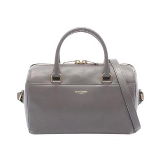 Saint Laurent Pre-owned Baby Duffle Leder 2way Handtasche - - Pre-owned - Damen - Grau - ONE SIZE