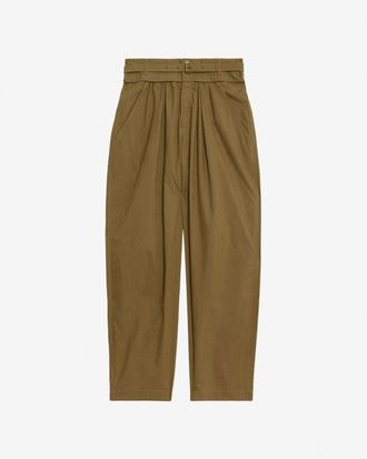 Isabel Marant Pantalon Celia - Femme - Kaki - Taille40 - Marant &Eacute;toile