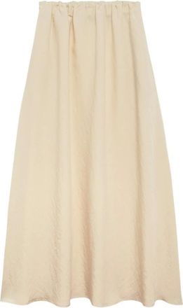 Alpha Studio Femme, Jupes, Beige, Taille: 38 FR Gonna Lunga C/Increspature