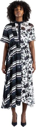 sacai Femme, Robes, Blanc, Taille: 42 FR Pattern Mix Dress