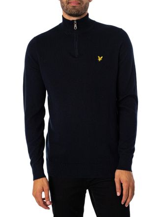 Lyle & Scott Premium Troyer Herren - Merinowolle | Half Zip Sweatshirt mit Basic Design | XS-XXL