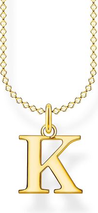 Thomas Sabo Halskette Buchstabe K vergoldetes Silber KE2020-413-39