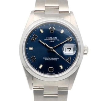 Rolex Montre Pre-owned Oyster Perpetual 15200 - unisex - Pre-owned - Bleu - Taille: ONE Size