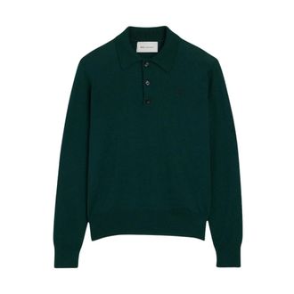 Ami Quota Polo Pullover - - Tops - Herren - Gr&uuml;n - S